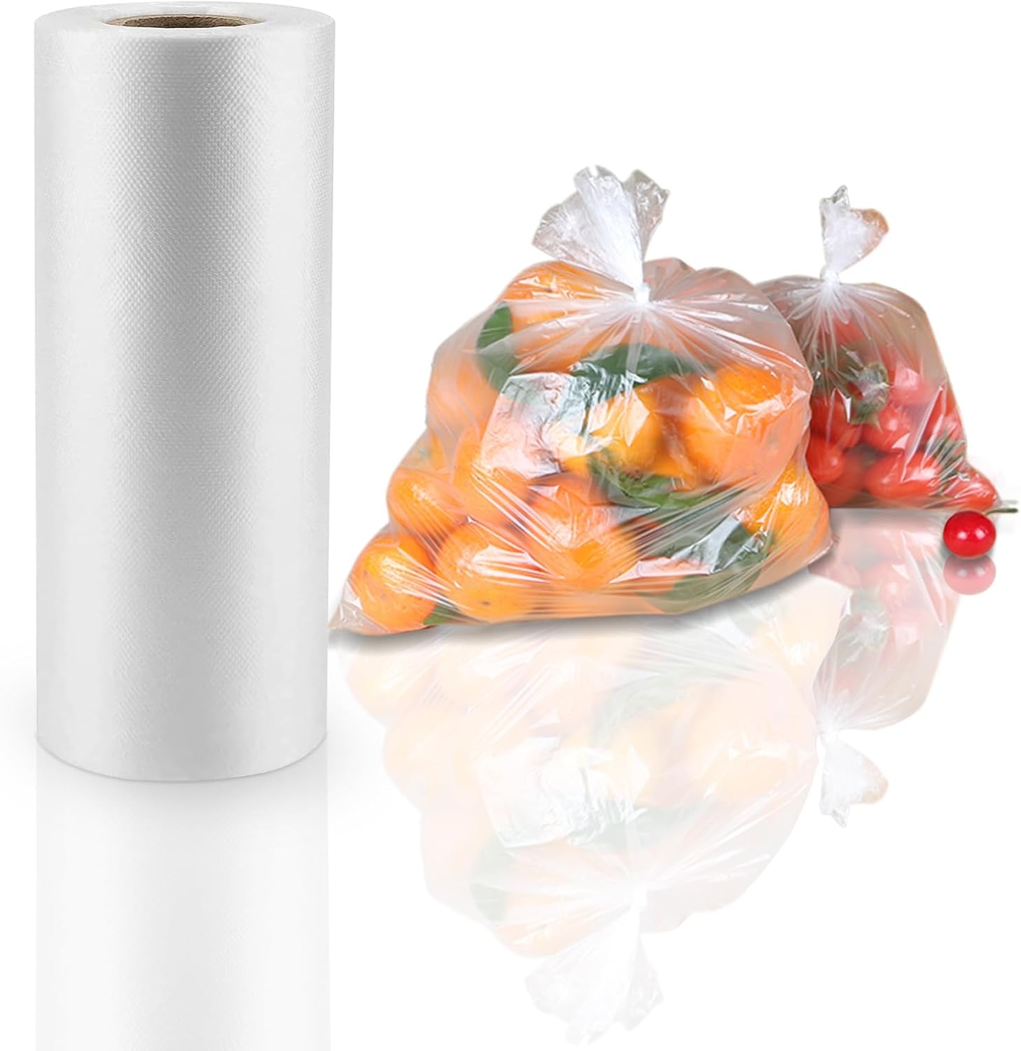 PAPRMA 16" x 20" Plastic Produce Bags 1 Roll, Food Storage Clear ...