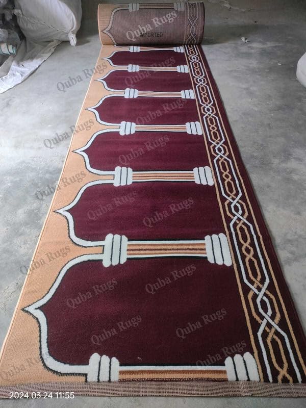 Buy Quba Rugs Soft Wool Janamaz Rugs & Roll for Masjid or Any Religious ...