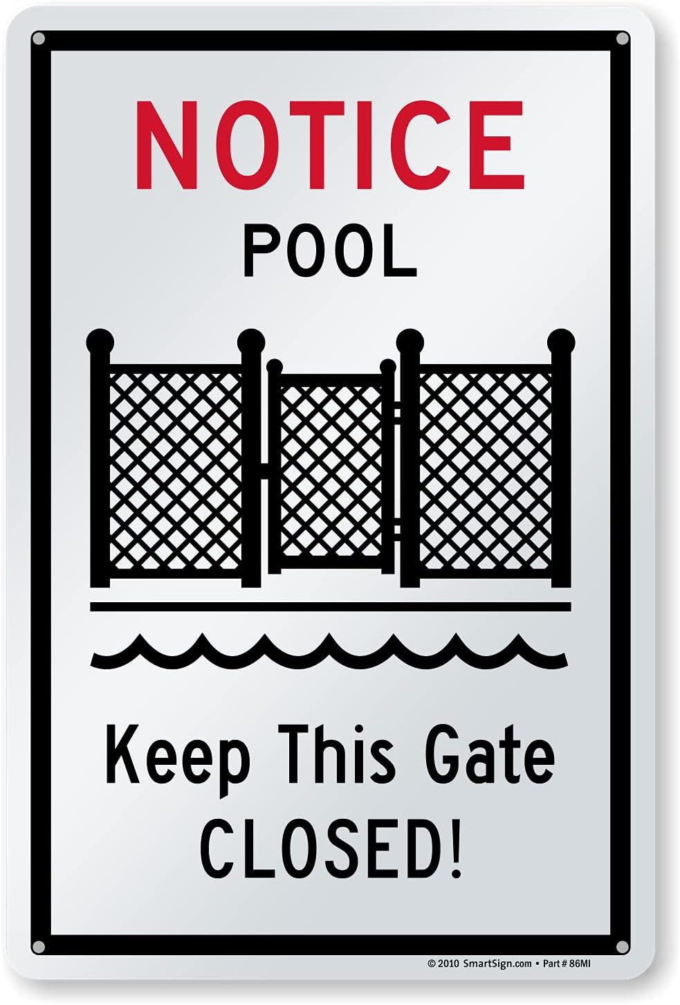 Amazon.com: DPM Swimming Pool Safety Sign Keep Closed/Diarrhea Pool ...