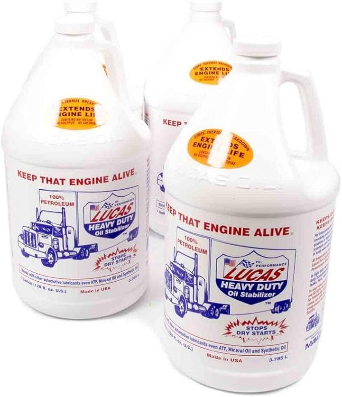 Lucas Oil 10002 Heavy Duty Oil Stabilizer, 1-Gallon (Case of 4), Engine ...