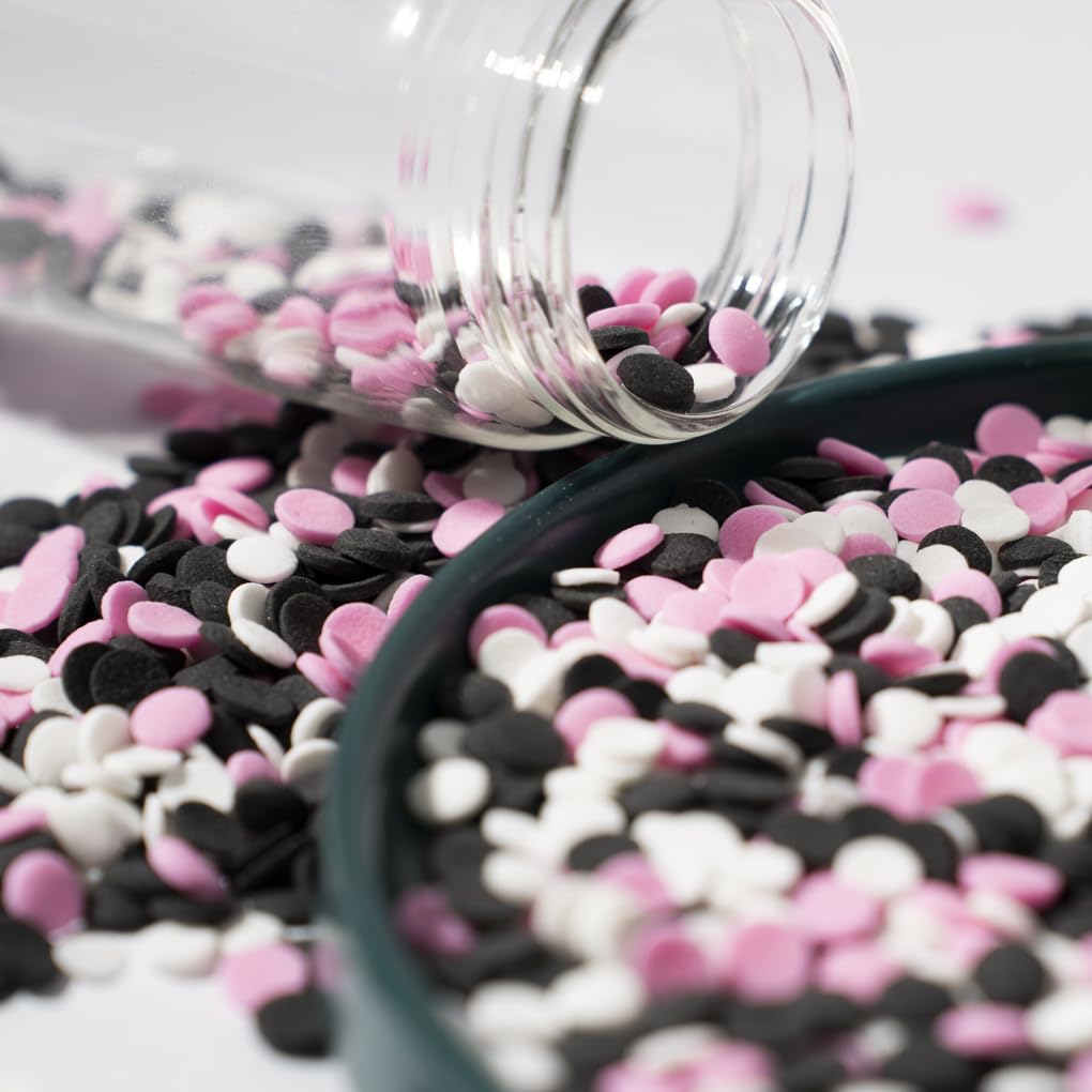 Snapklik.com : NIPEOR Rainbow Sprinkles Pink Black White Confetti ...