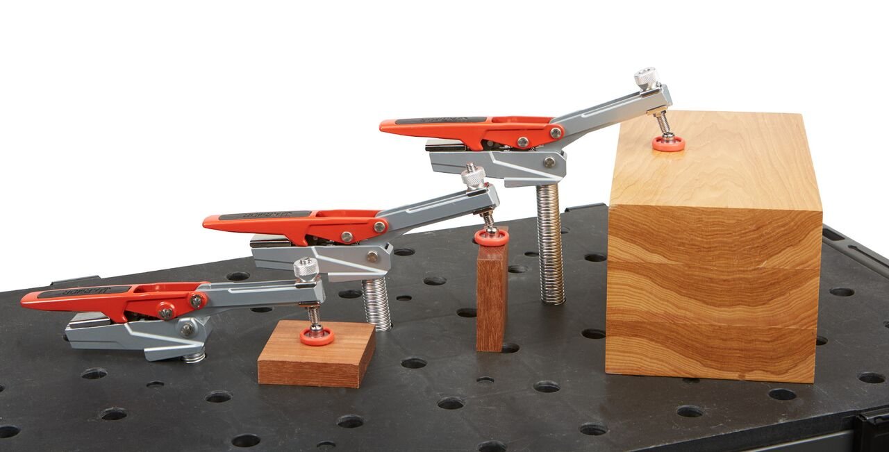 Snapklik.com : ARMOR TOOL Deluxe Dog Clamp Package - 6 Piece Workbench Kit