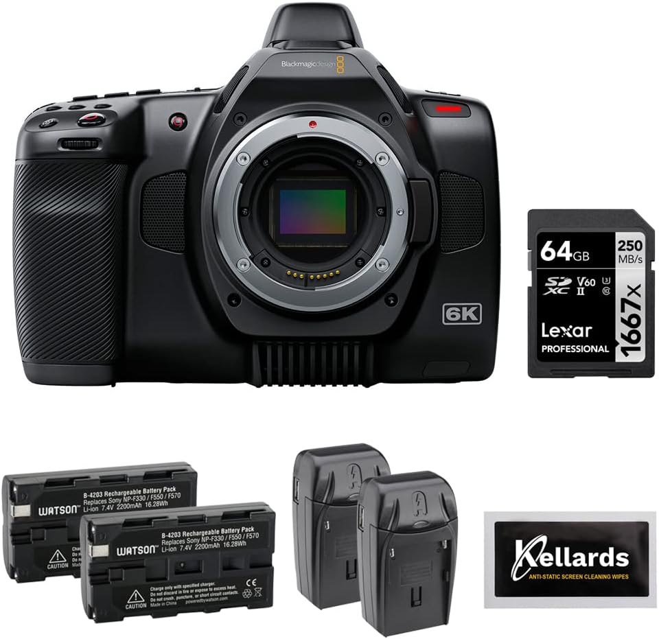 Amazon.com : Blackmagic Design Cinema Camera 6K (Full Frame Sensor, L ...