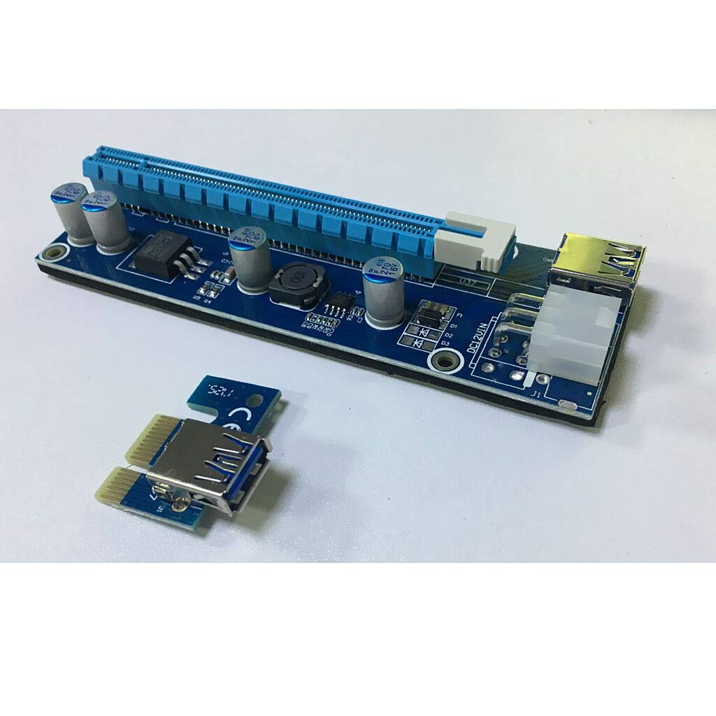 1X to 16X PCI-Express Card Cable Power Riser for Bitcoin Mining ...