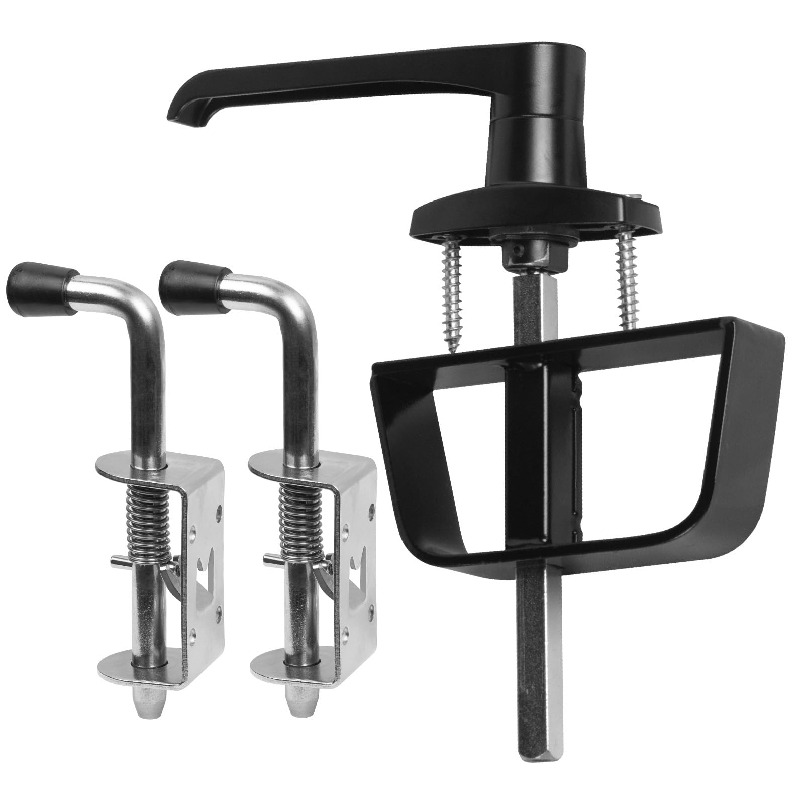 Amazon.com: GEDSIOLD Shed Door Hardware Kit with Hinges, Latch, Lock ...