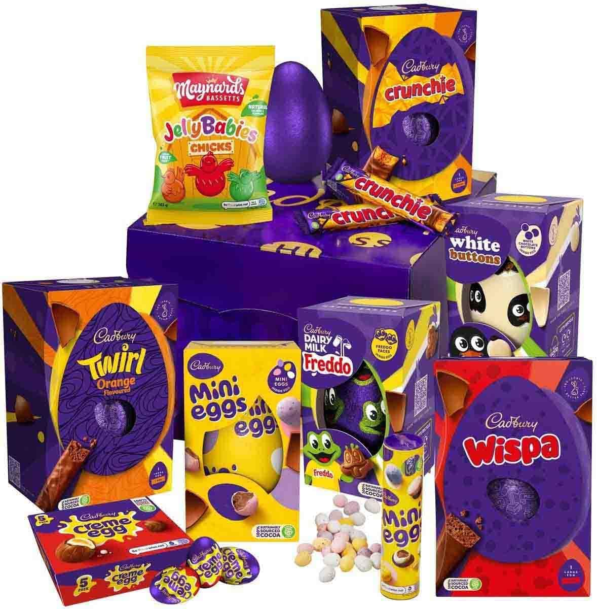 Cadbury Essential Easter Egg Chocolate Gift with Mini Eggs, Creme Eggs ...