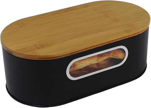 Amazon.com: 4W Bread Box Farmhouse Bread Boxes for Kitchen Countertop ...