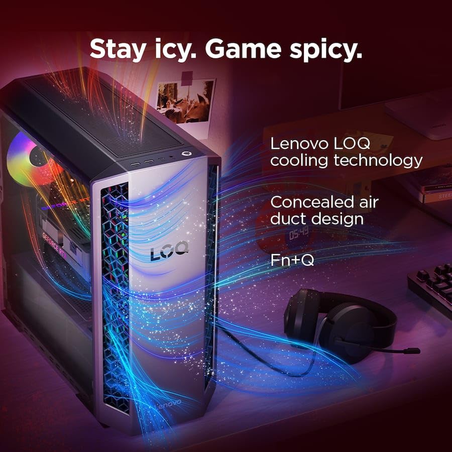 Snapklik.com : Lenovo LOQ RTX 5060 Ti Gaming Desktop, AMD Ryzen 7 ...
