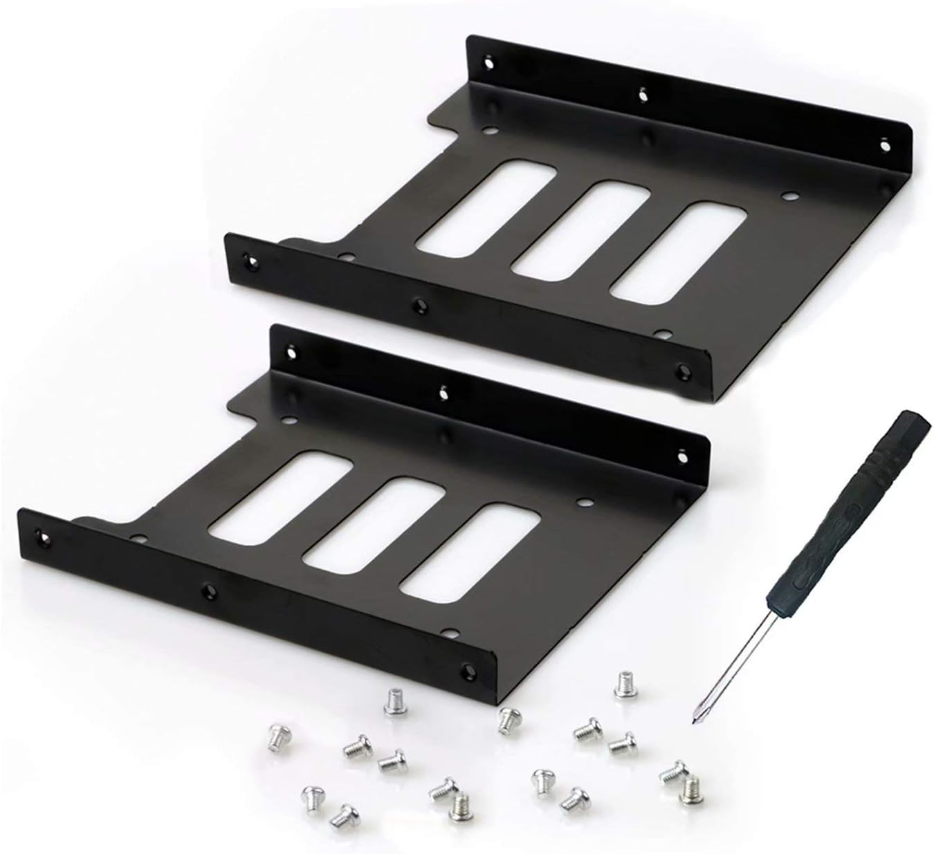 Amazon.com: ANZKA 2 Pcs SSD/HDD Mounting Bracket 2.5" to 3.5" Adapter ...