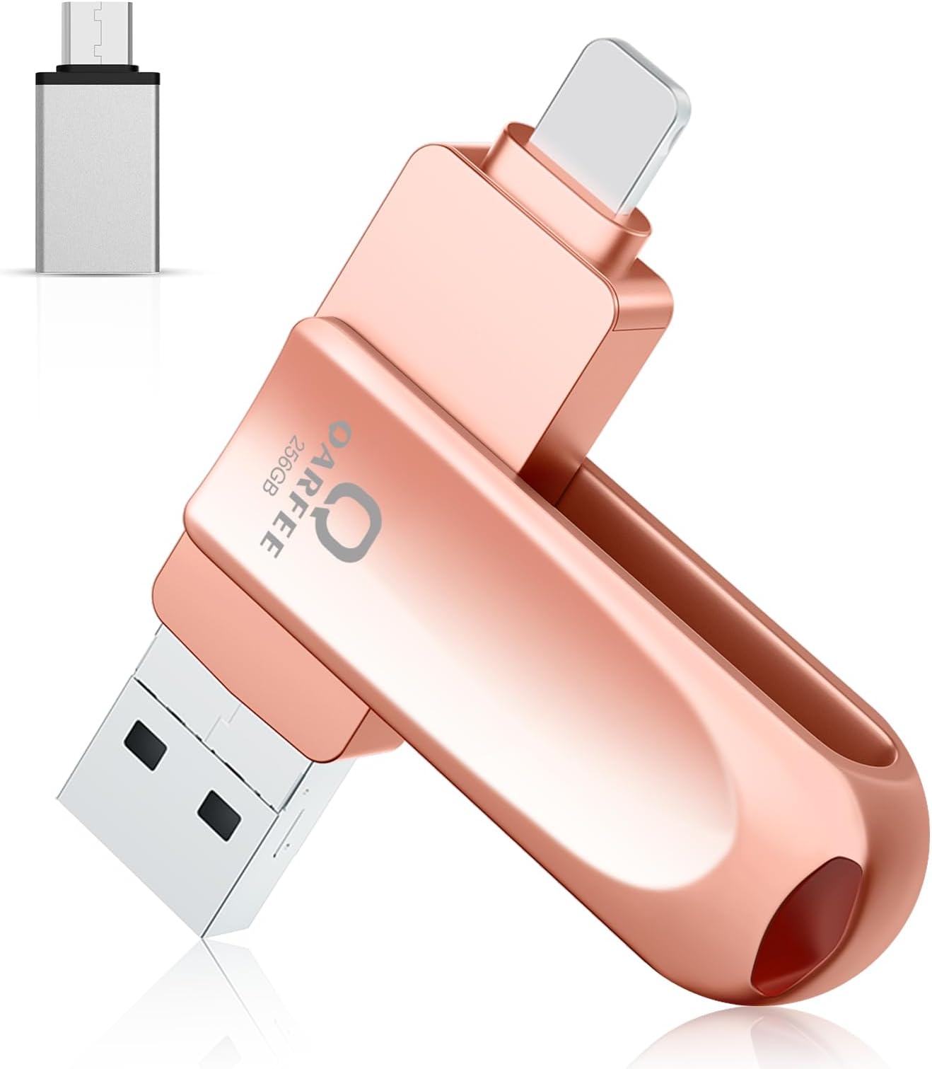 Amazon.co.jp: 【2024年登場】4in1 iPhone対応 USBメモリ 256GB iPad対応 usbメモリー 高速 データ ...