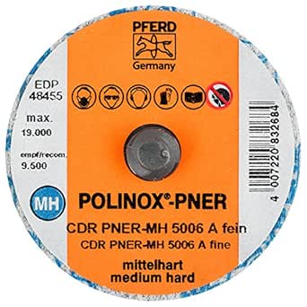 PFERD 48455 Combidisc PNER Unitized Quick Change Disc, Type CDR, Aluminum Oxide, 2" Diameter ...