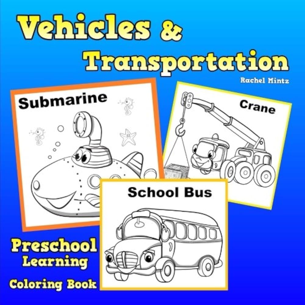 Transportation Preschool Coloring Pages [2025]