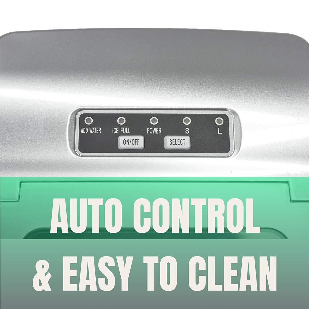 Smad Countertop Ice Maker Machine, Chewable Nugget Ice Chip Maker, with ...