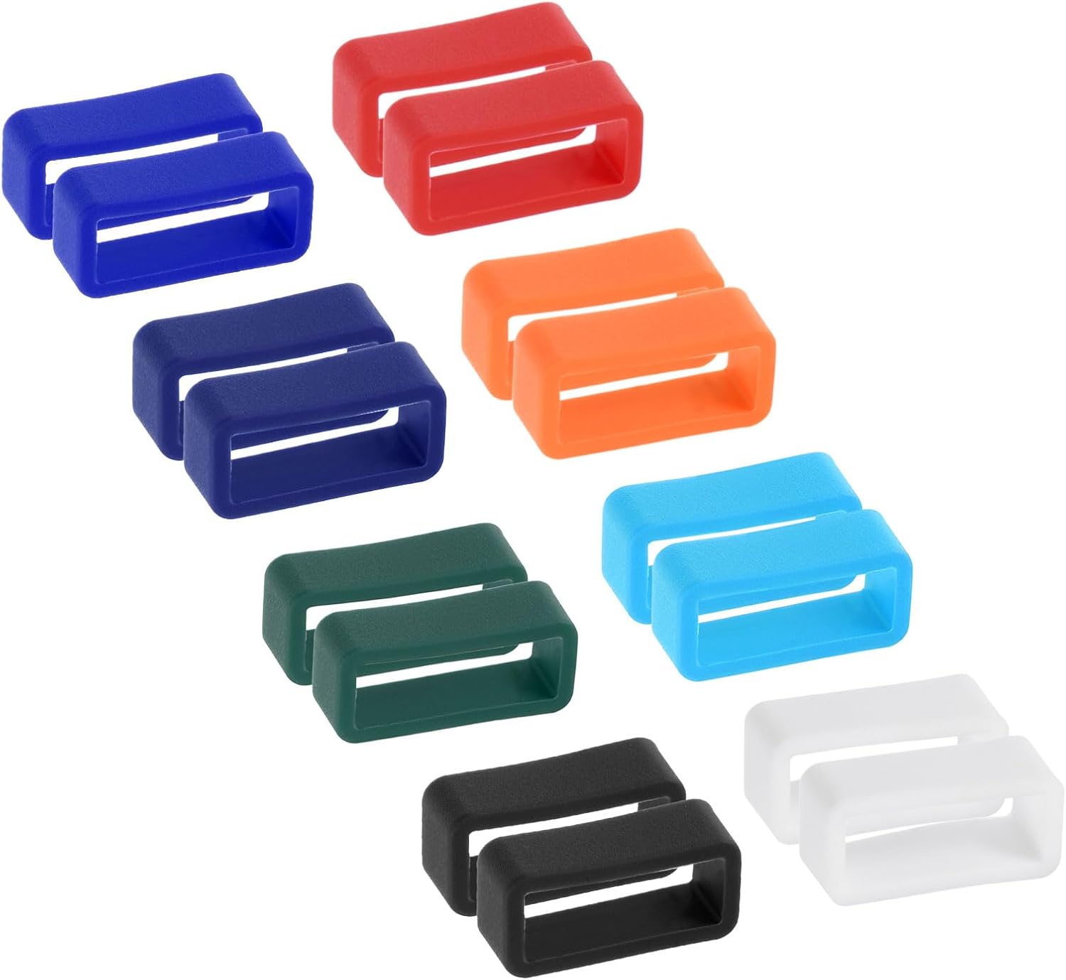 Amazon.com: uxcell Watch Band Strap Loops, 16mm Width Rubber Fastener ...
