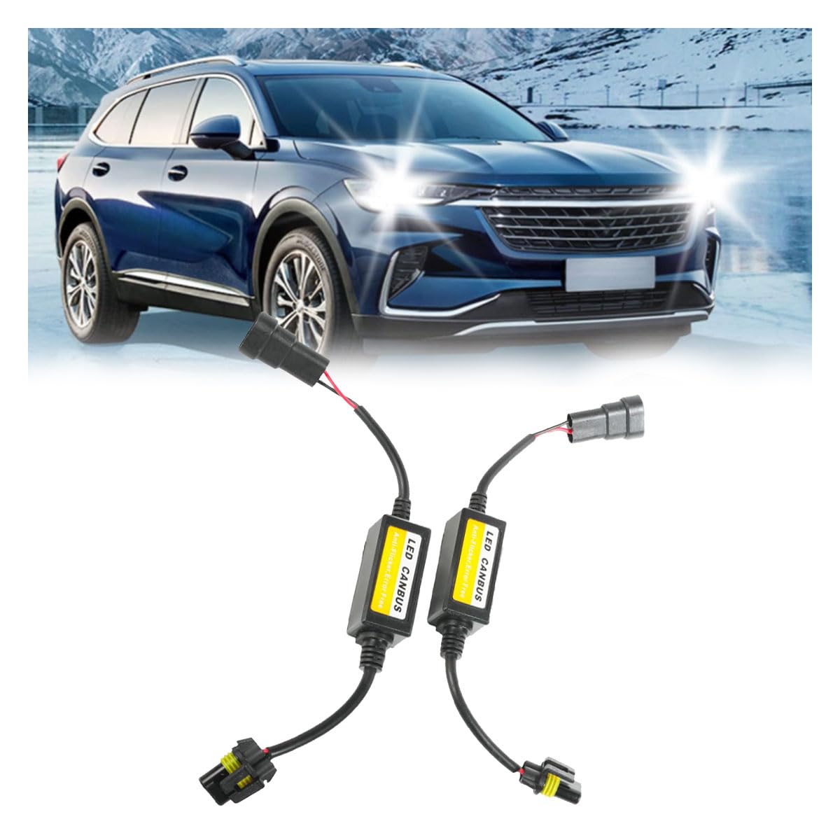 Buy 2PCS Car Headlight Canbus Decoder, 9006/HB4/9012 LED Blinker ...