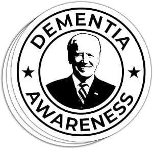 Amazon.com - TODOLIA (3Pcs) Dementia Awareness Joe Biden Sticker Funny ...