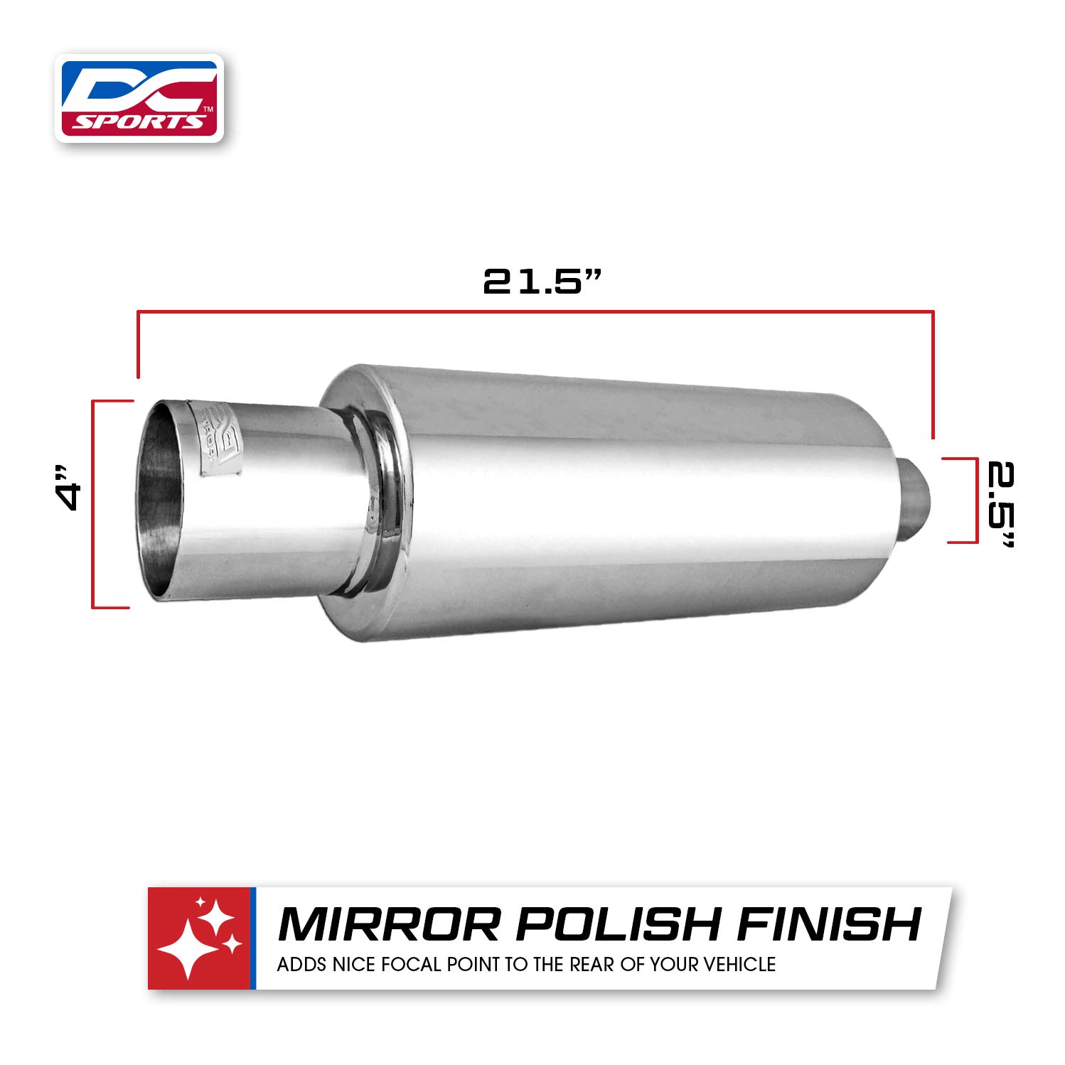 Universal Straight Cut Muffler with 2.5 Inlet and Australia | Ubuy