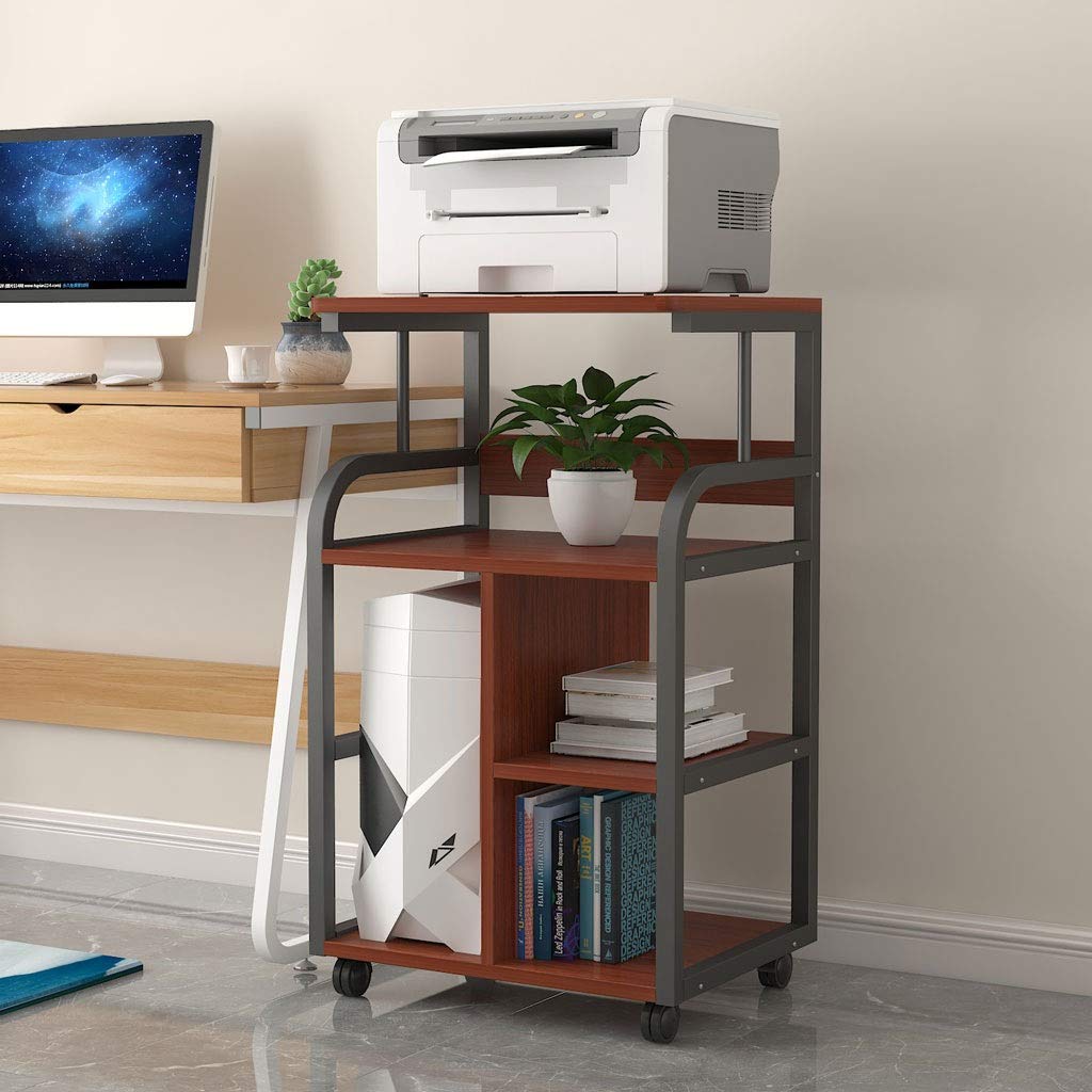 Amazon.com: Desktop Bookshelf Printer Stand Desktop Printer Stand Floor ...