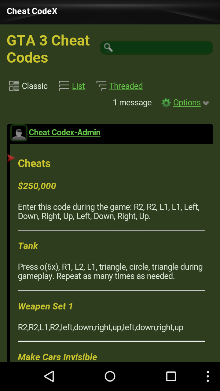 Game Cheat Codes - App on Amazon Appstore