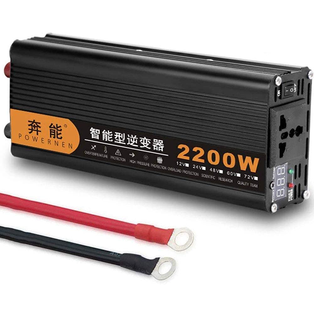 Buy 1100W Peak Power 2200W Automotive Pure Sine Voltage Converter ...