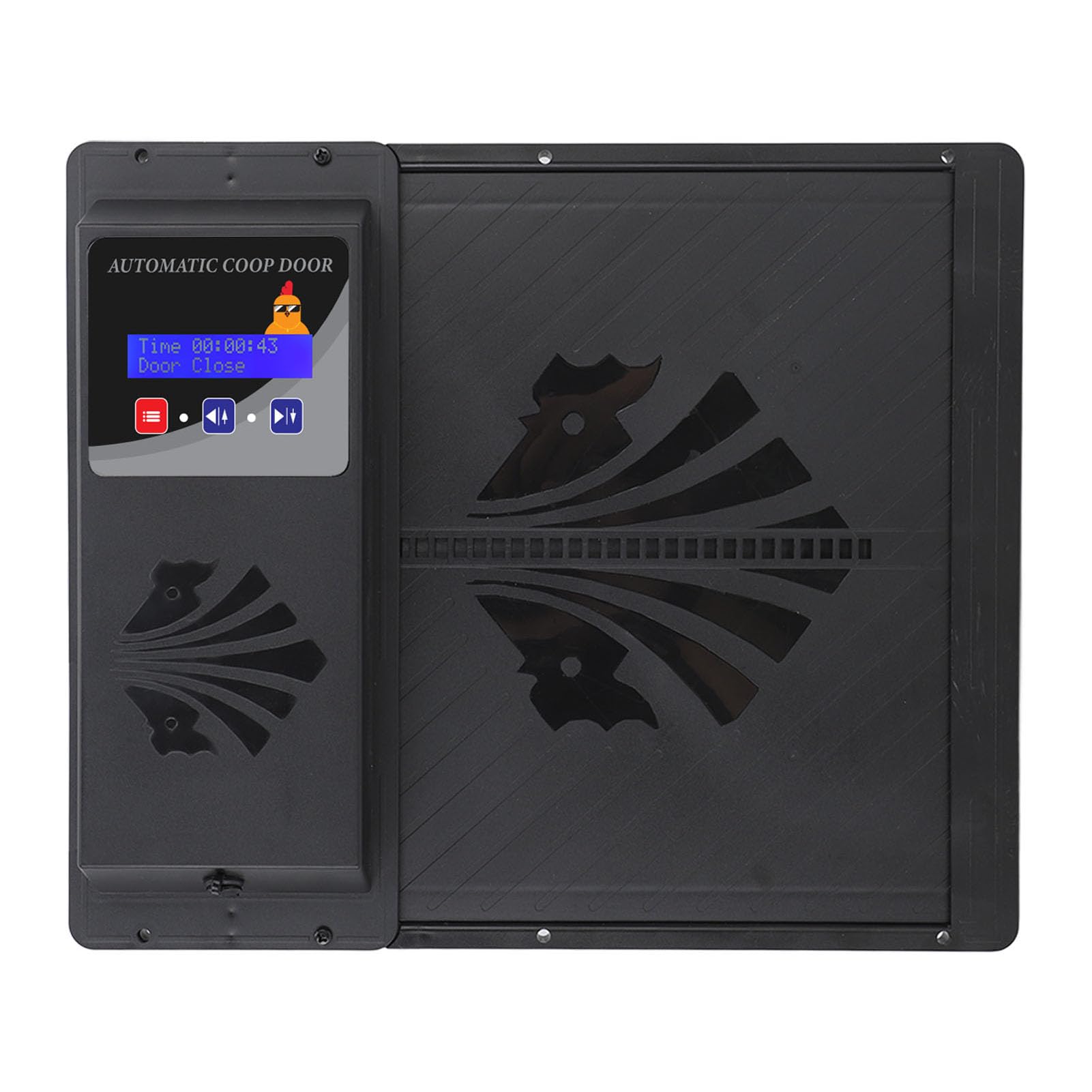 DOACT Automatic Chicken Coop Door Opener, Horizontal Opening, 2 Control ...