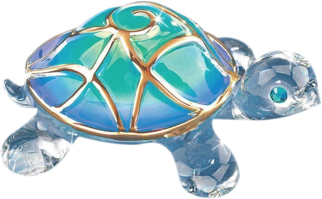 Amazon.com: Glass Baron Tiffany The Turtle Glass Figurine : Home & Kitchen