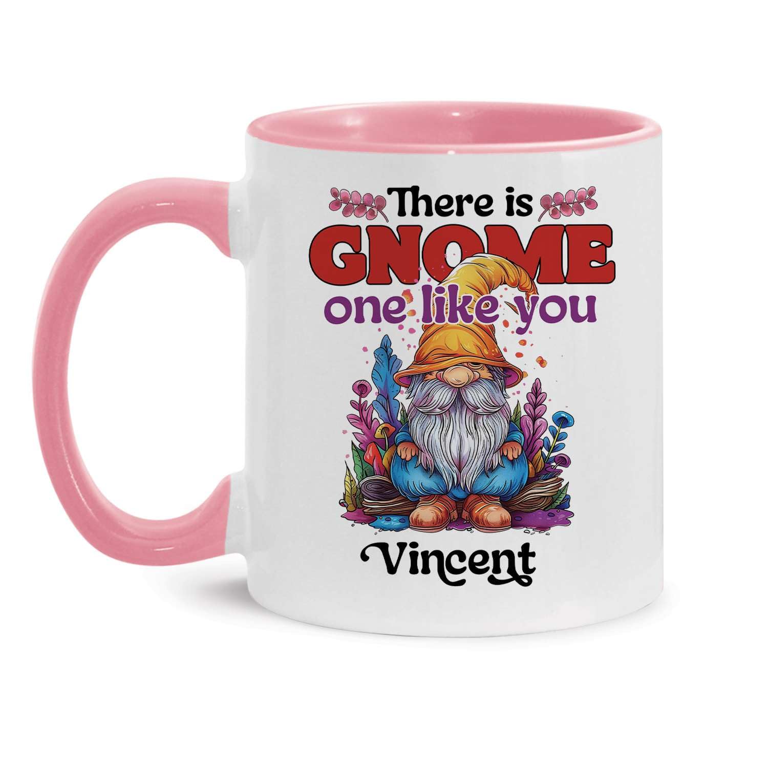 Amazon.com: There Is Gnome One Like You Mug, Custom Name Gnome Ceramic ...
