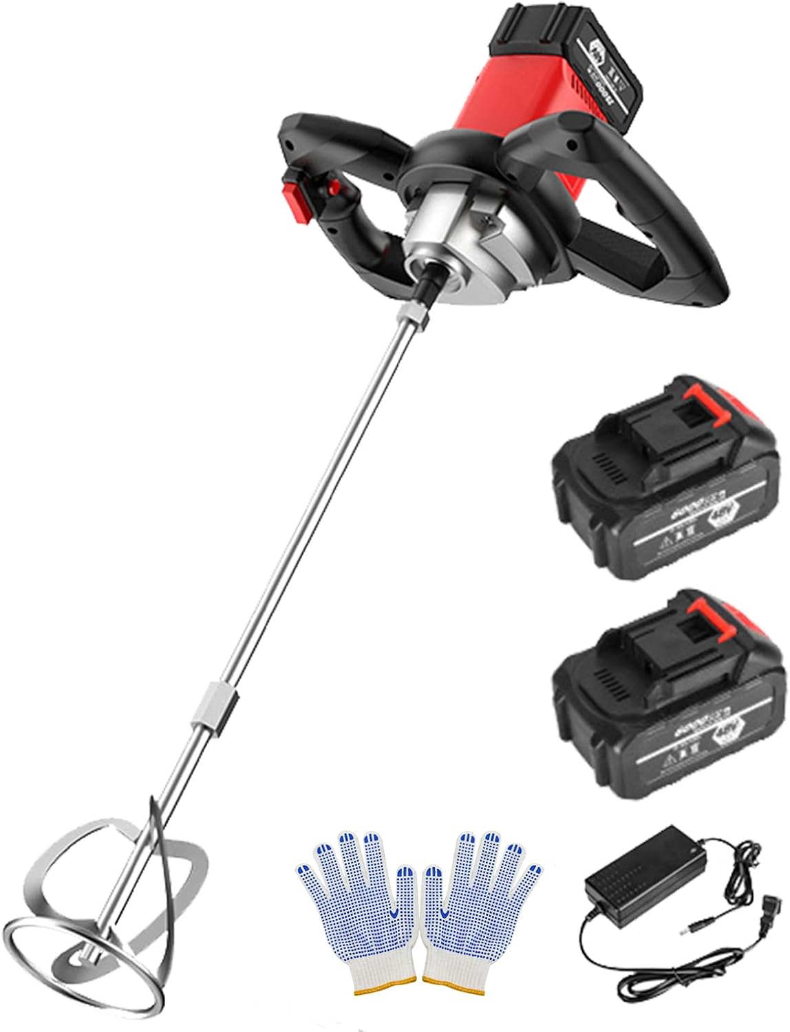 Amazon.com: VICSEC Electric Cement Mixer Concrete Mixer Cordless Paint ...