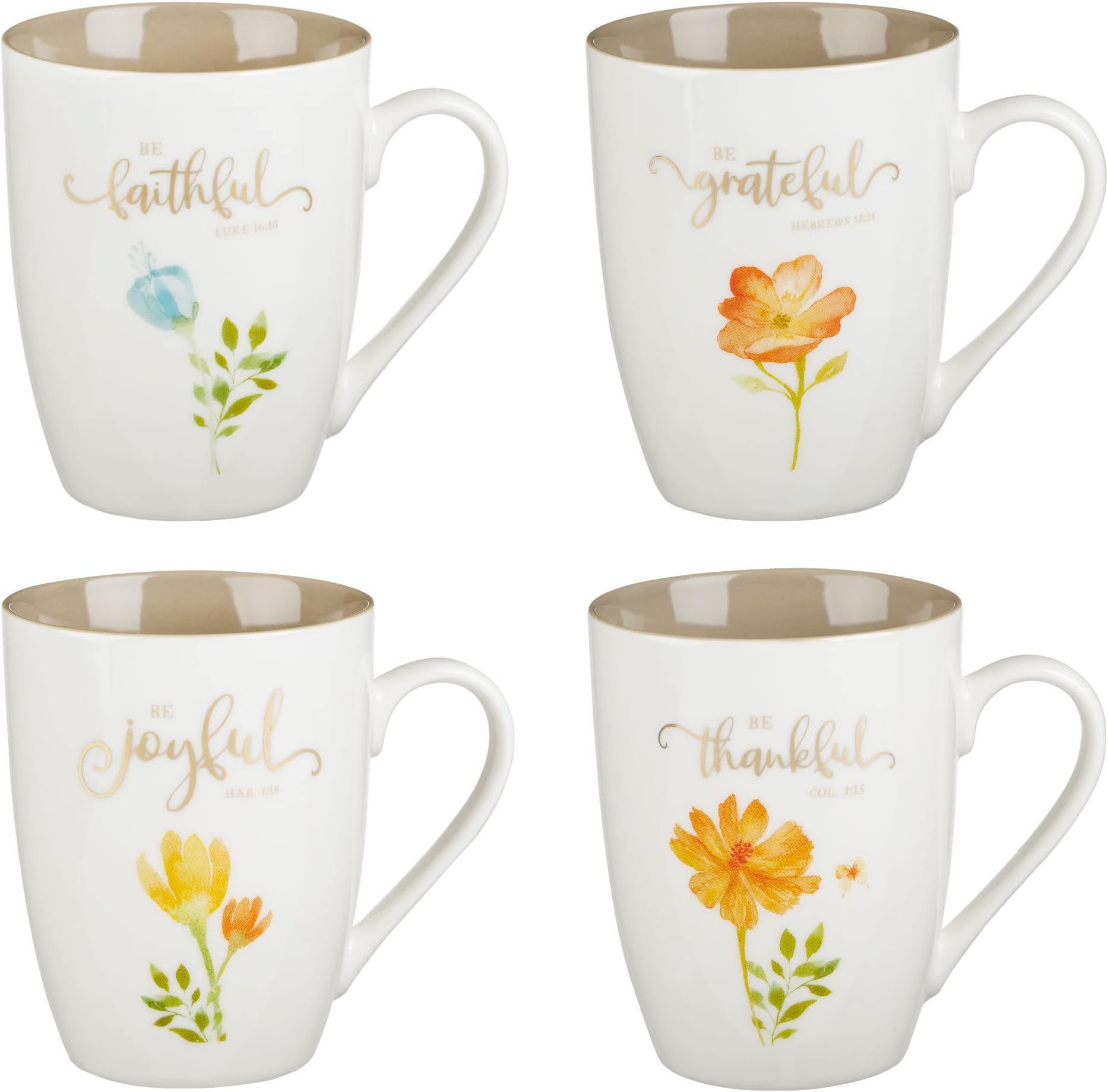 Amazon.com: Christian Art Gifts Ceramic Coffee or Tea Mug Set for Women ...