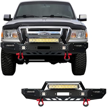 Amazon.com: Peforway Off-road Front Bumper for 1998-2011 Ford Ranger ...