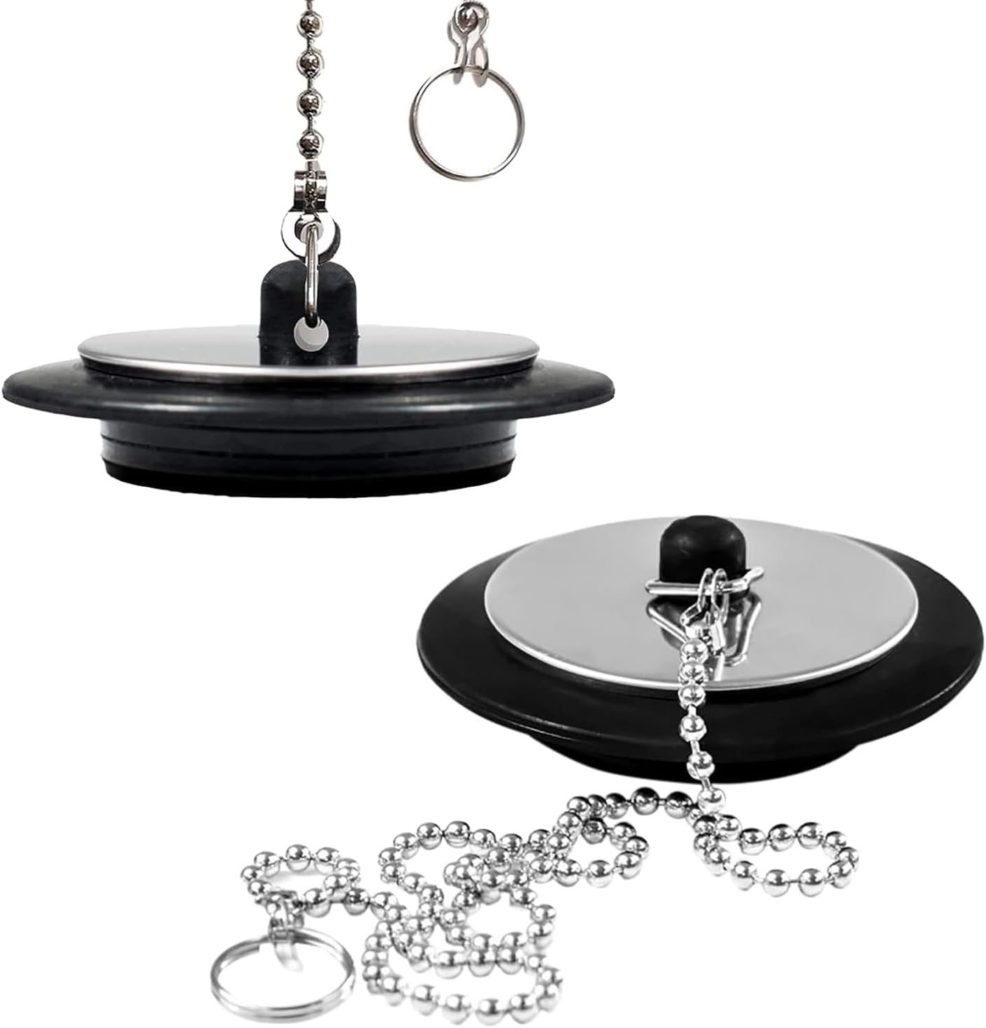 Universal Bath Plug, Bathroom Sink Plug Replacement, Stainless Steel ...