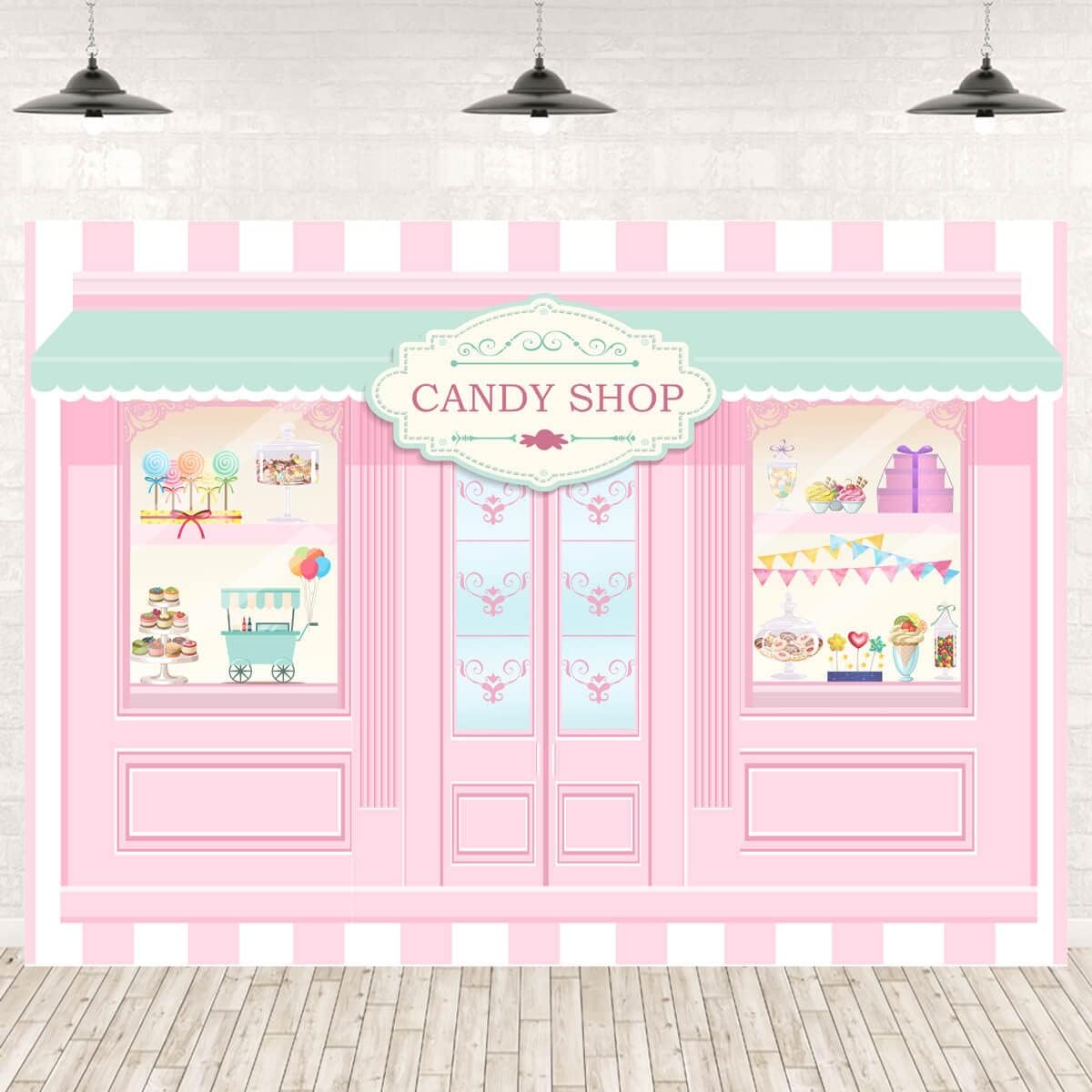 Candy Shop - Telón de fondo para niñas, diseño de piruleta rosa, para ...
