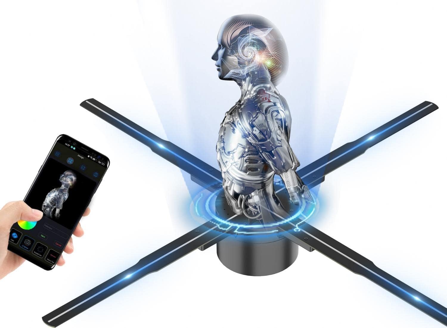 Amazon.com: HAVisikr 3D Hologram fan-Hologram fan 2000*1080PX ...