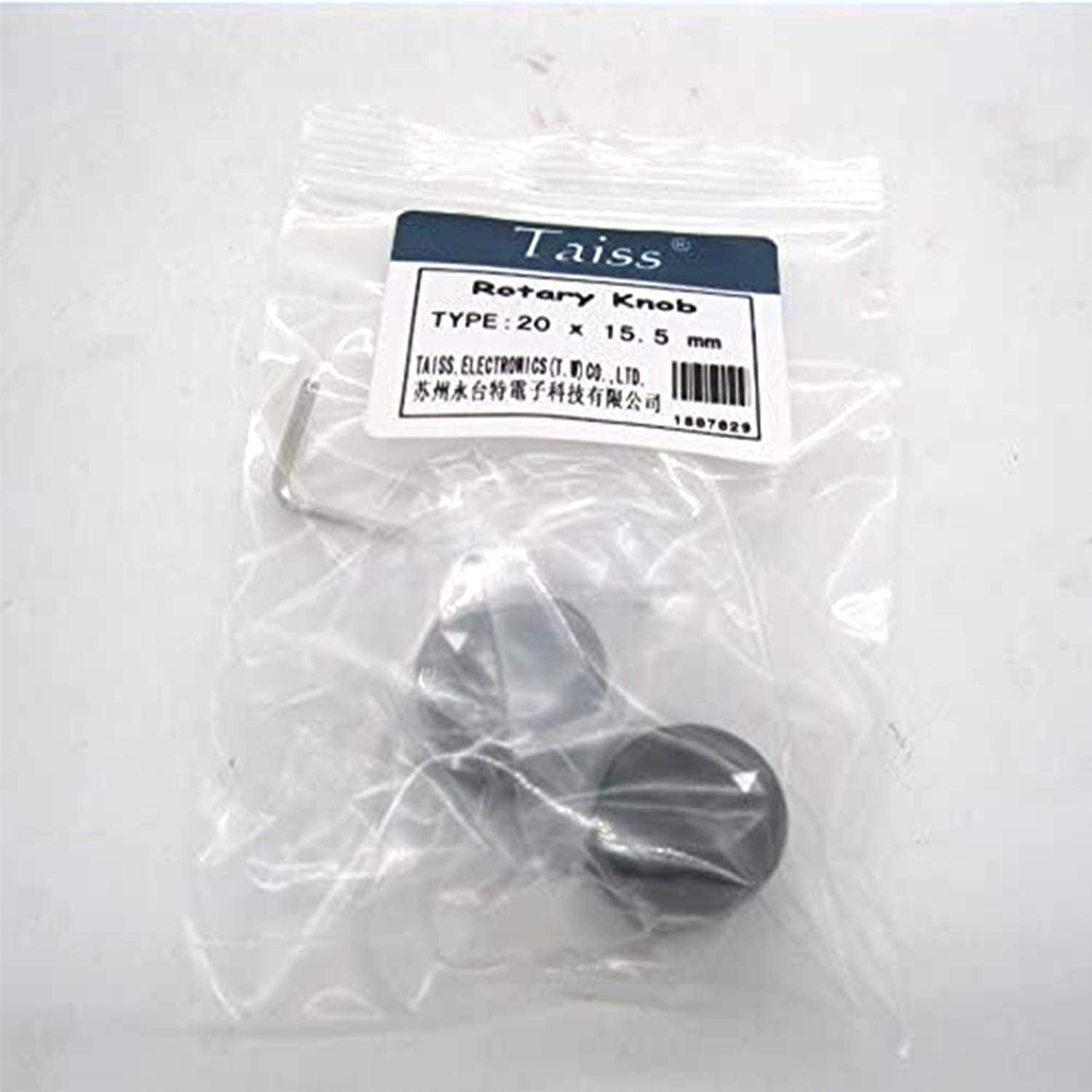 Snapklik.com : Taiss 2pcs Black Aluminum Rotary Electronic Control ...