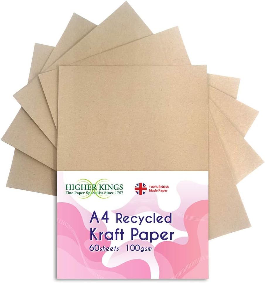 A4 Recycled White Sugar Paper 100gsm 100 Sheets by Be Creative,y298 ...