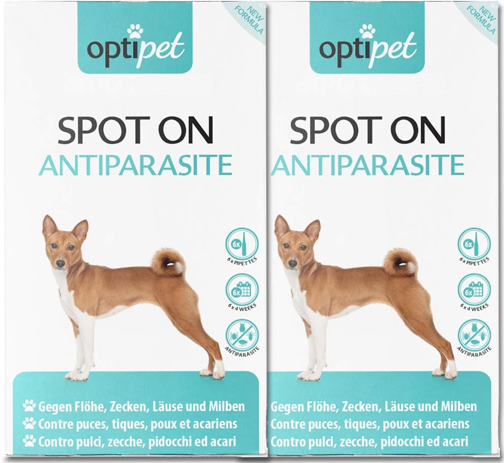 OptiPet Spot On 12x1ml Pipetten für Hunde, Hochwirksam bis zu 48 Wochen ...
