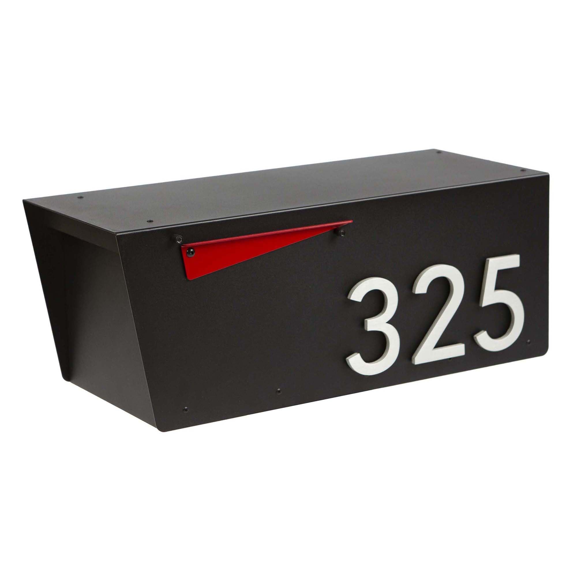 Amazon.com: Rusty Design Modern Post-Mounted Mailbox with Personalized ...