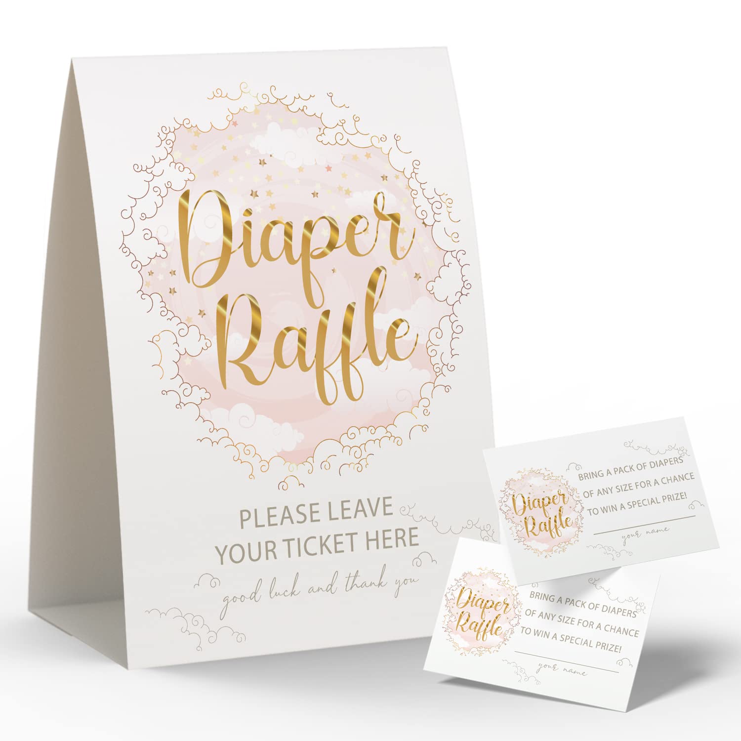 Diaper Raffle Tickets for Baby Shower Sign?Baby Shower Invitations with ...