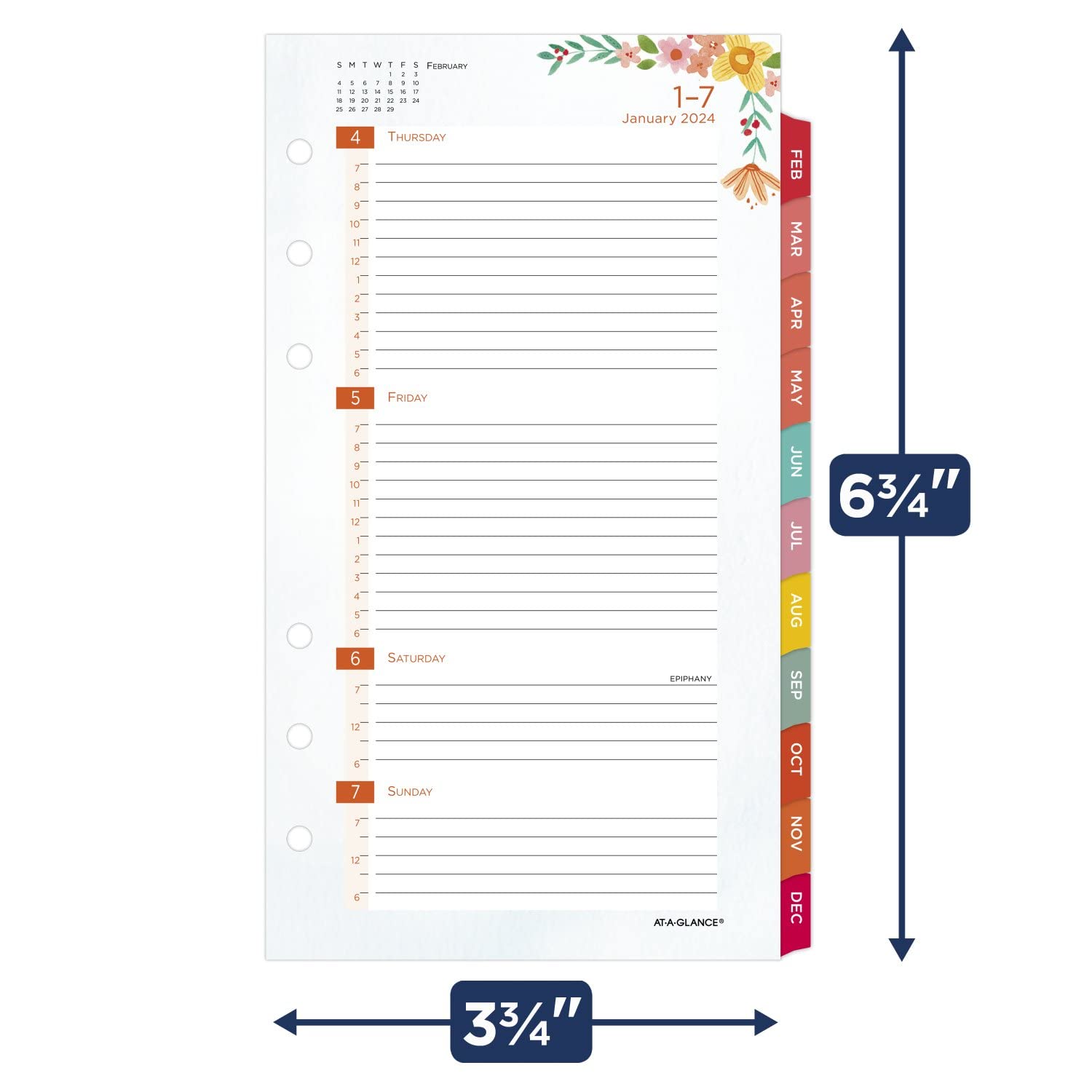 Snapklik.com : AT-A-GLANCE 2024 Weekly & Monthly Planner Refill, 53122 ...