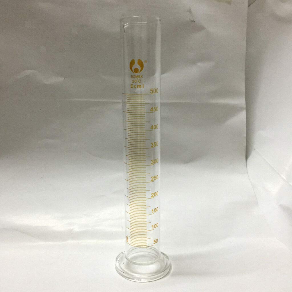 Buy ELECTROPRIME 500ml Glass Measuring Graduated Cylinder Beaker Cup ...