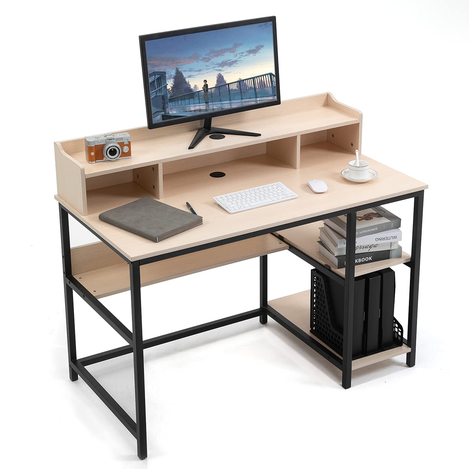 Buy SEATZONE Computer Desk 47" with Drawers Storage Home Office Desks ...