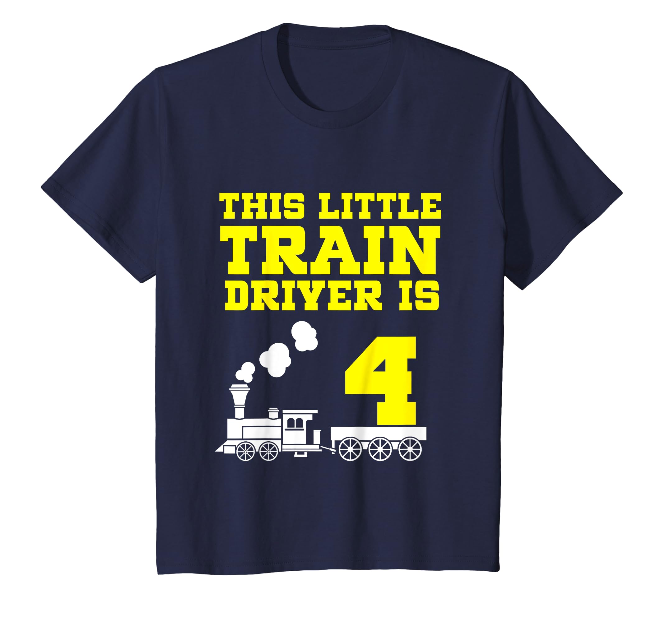 Amazon.com: Kids 4th Birthday Boys Train T-Shirt Tank Engine 4 Year Old ...