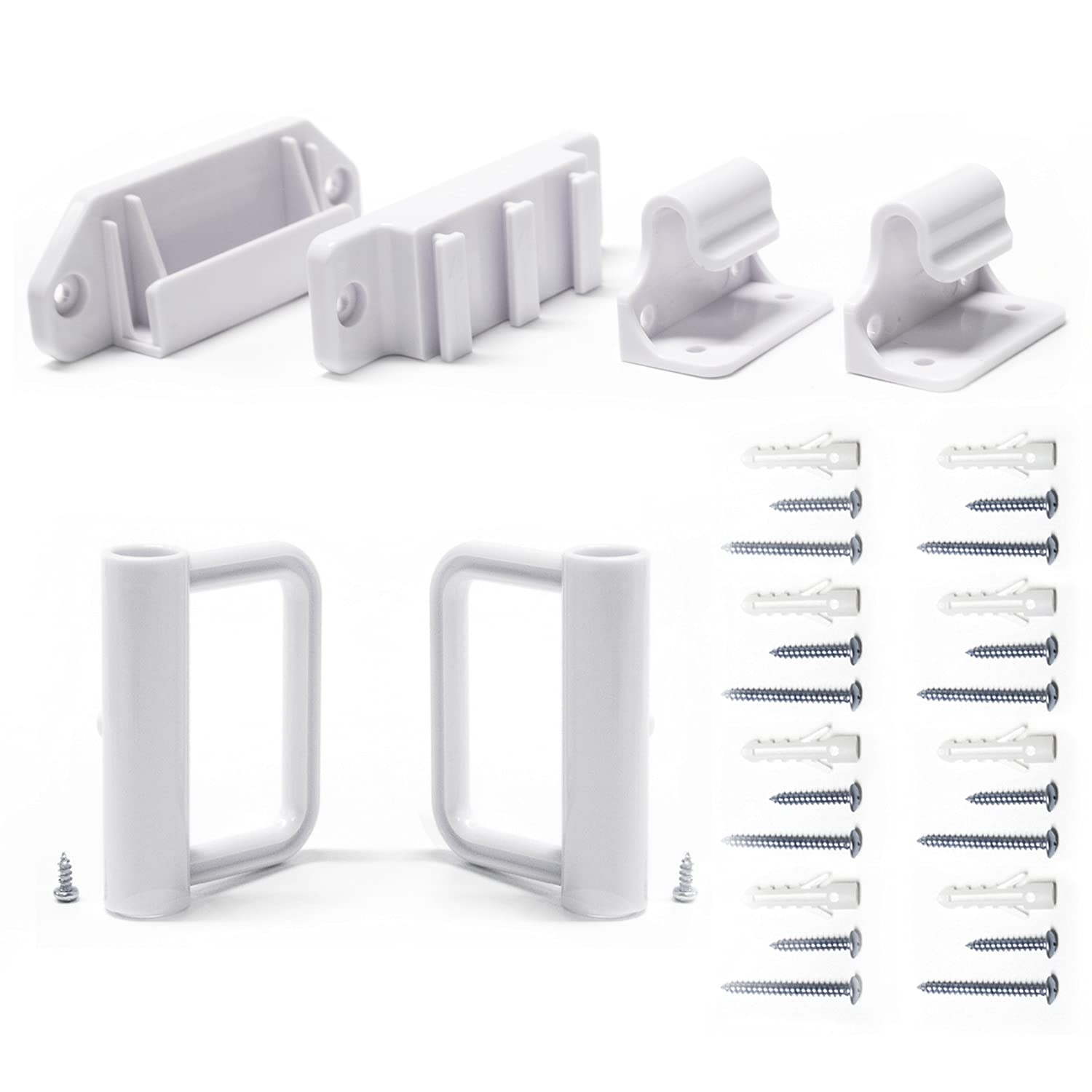 Amazon.com: WOMHOM Retractable Baby Gate Hardware Replacement Parts Kit ...