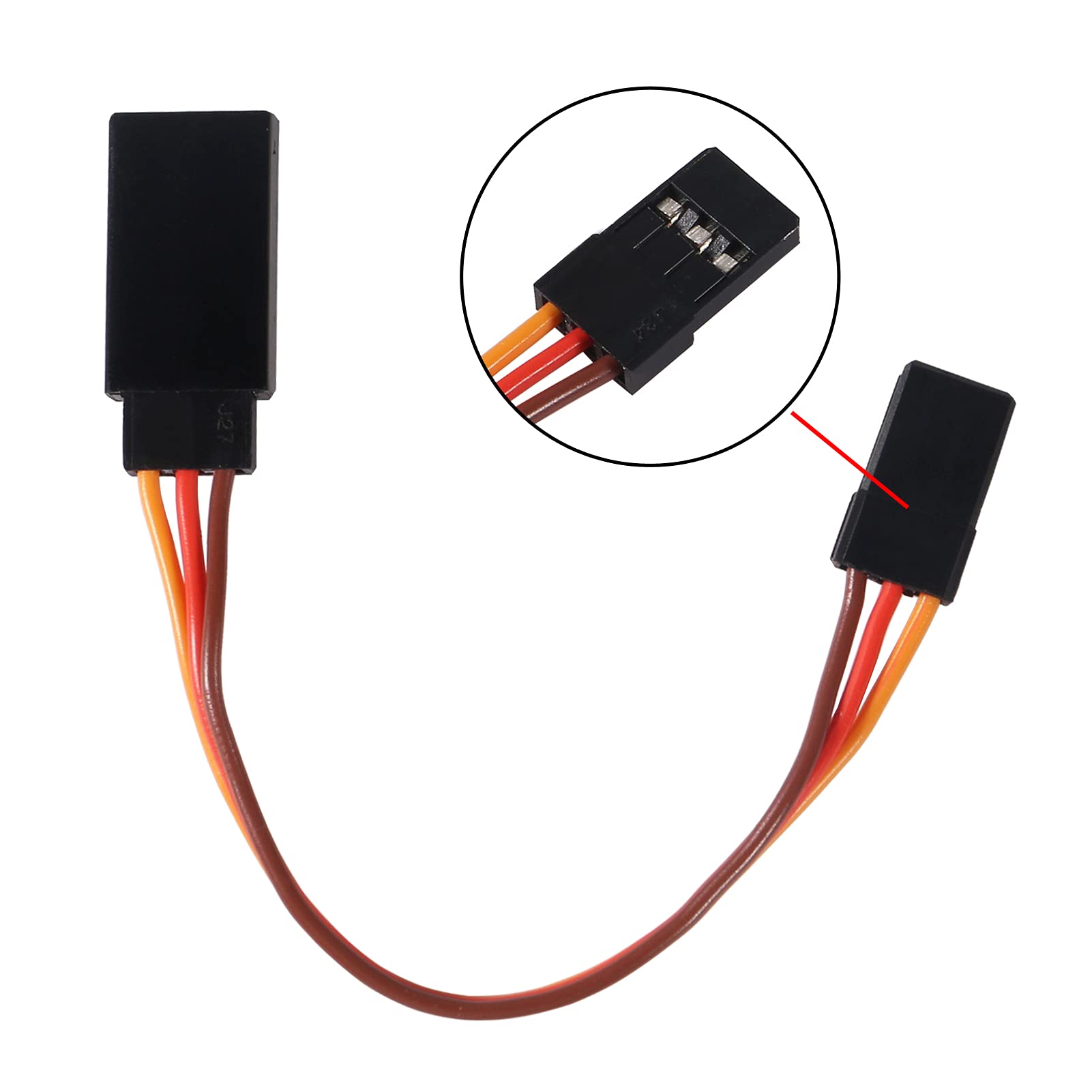 Snapklik.com : ACEIRMC 10pcs 3-Pin Servo Extension Cable Cord Female To ...