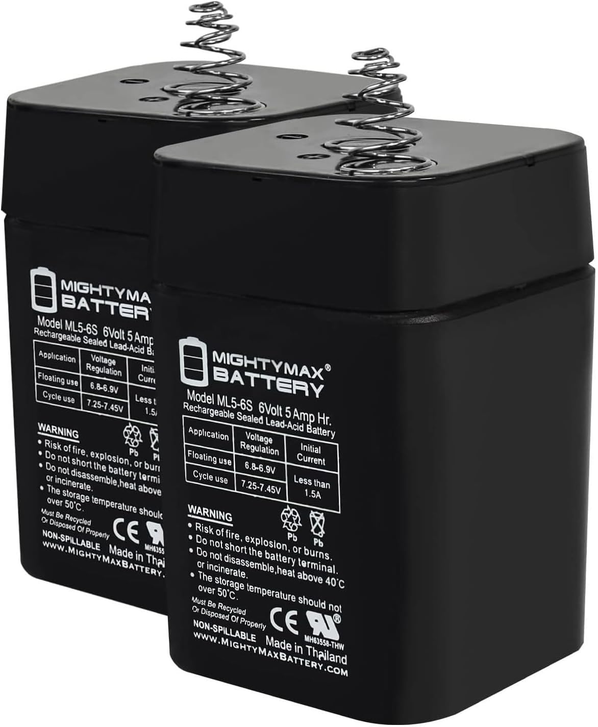 Amazon.com: TOPUSSE Rechargeable 6 Volt 4.5AH LiFePO4 Lantern Battery ...