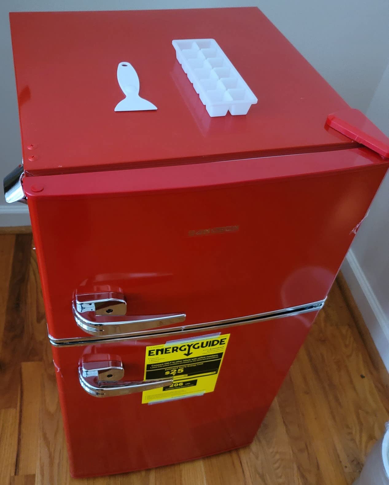 $35/mo - Finance BANGSON Mini Fridge with Freezer, 3.2 CU.FT Small ...