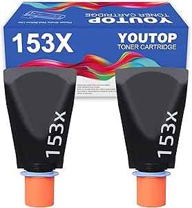Amazon.com: YOUTOP 2PK 153X (W1530X) High Yield Black Toner Reload kit ...