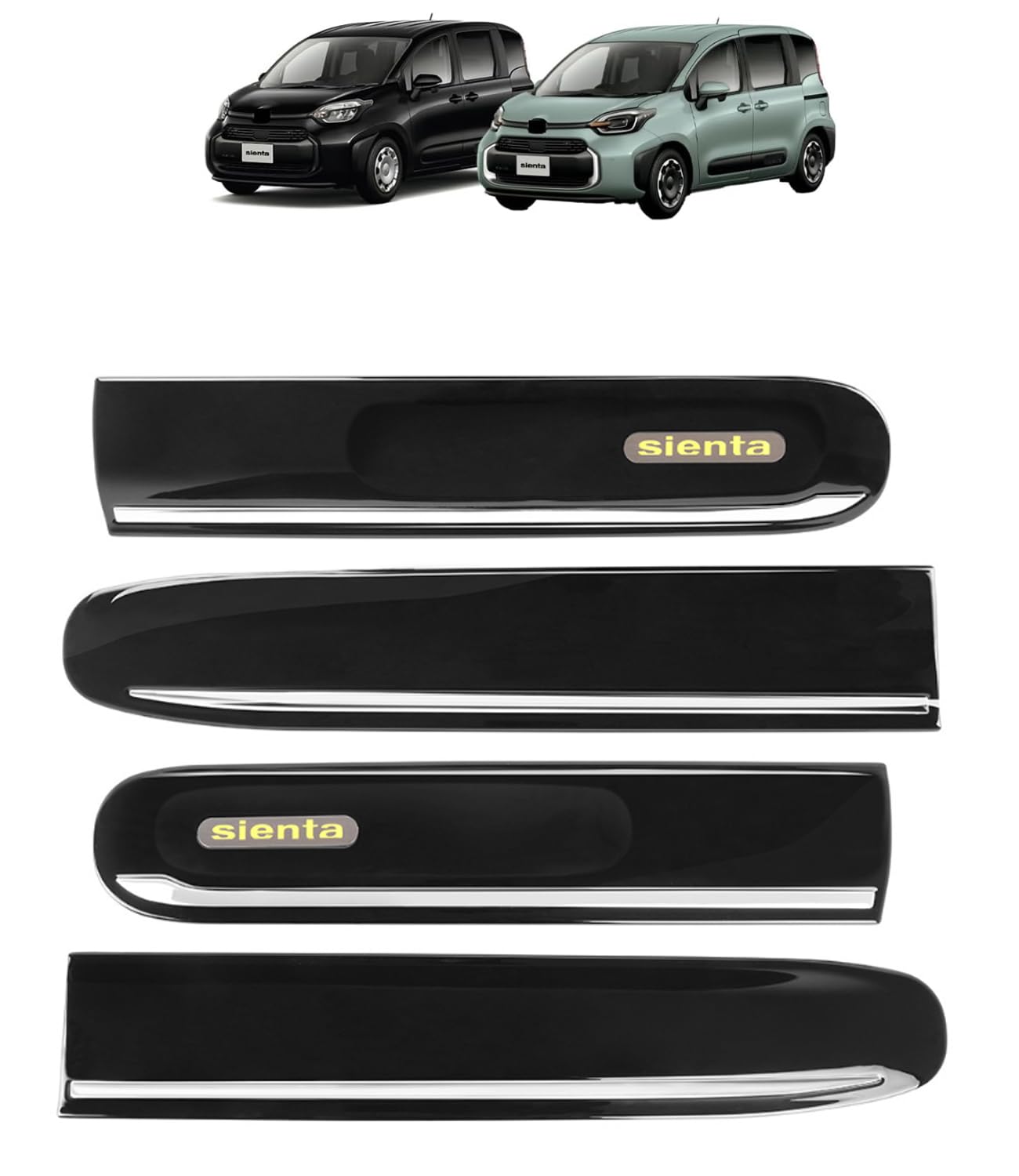 Amazon | 【Happy Car】トヨタ シエンタ FOR SIENTA MXPC10G MXPL10G MXPL15G 10系 3代目 2022年8月 サイド ドアトリム ドアアンダー ...