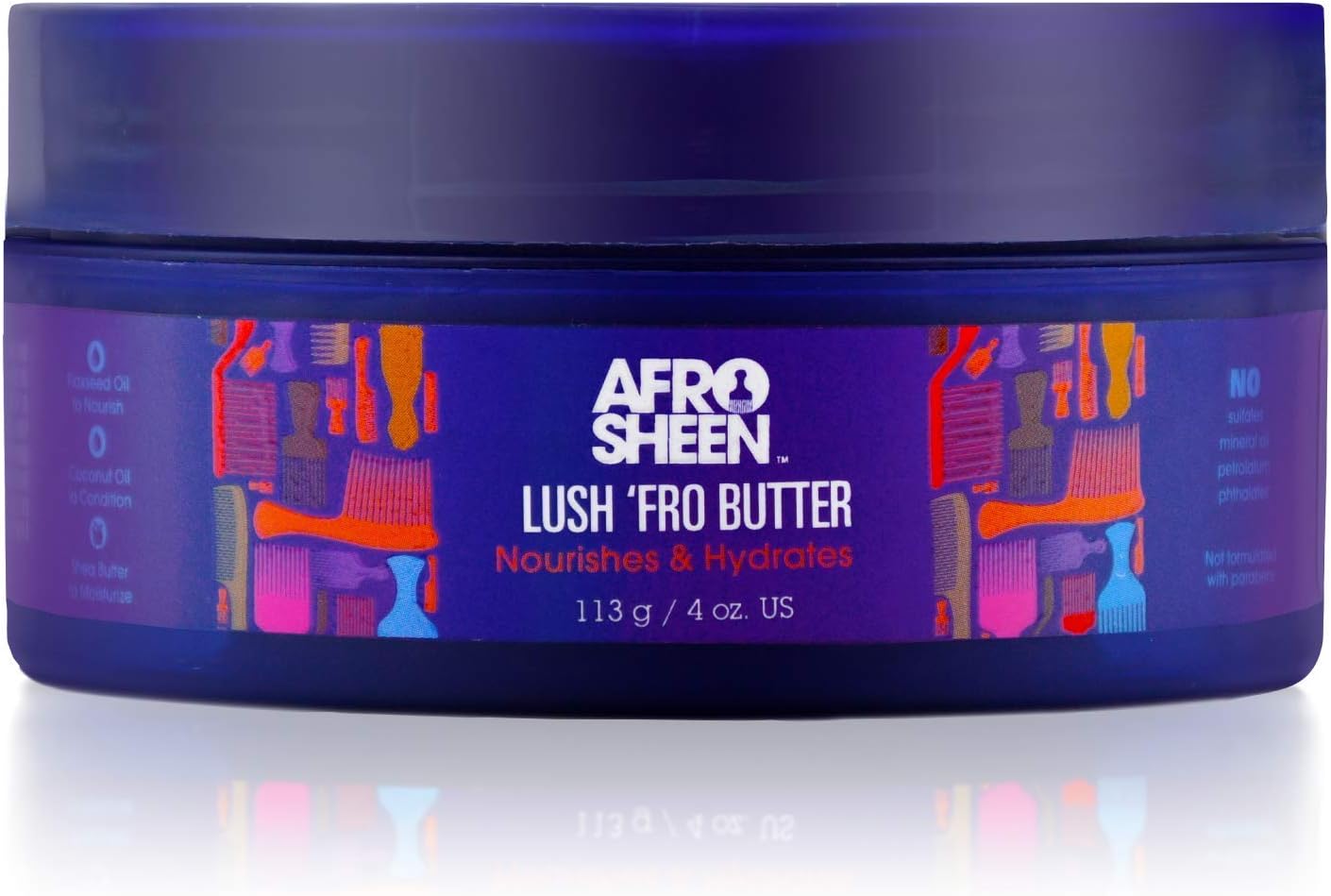 Amazon.com : Afro Sheen Slick Back Cream Styler. Contains Shea Butter ...