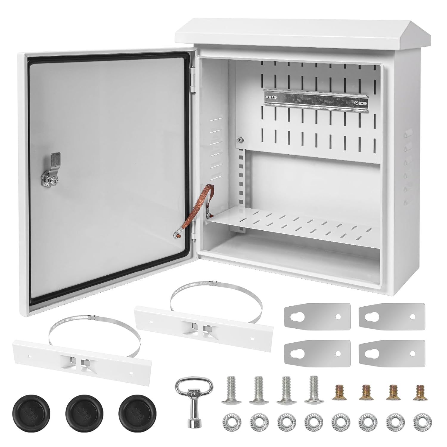 Yeaborn Outdoor Electrical Box 20'' x 16'' x 8'' One-Piece Ventilation ...